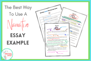 The Best Way to Use a Narrative Essay Example with Growing Writers ...